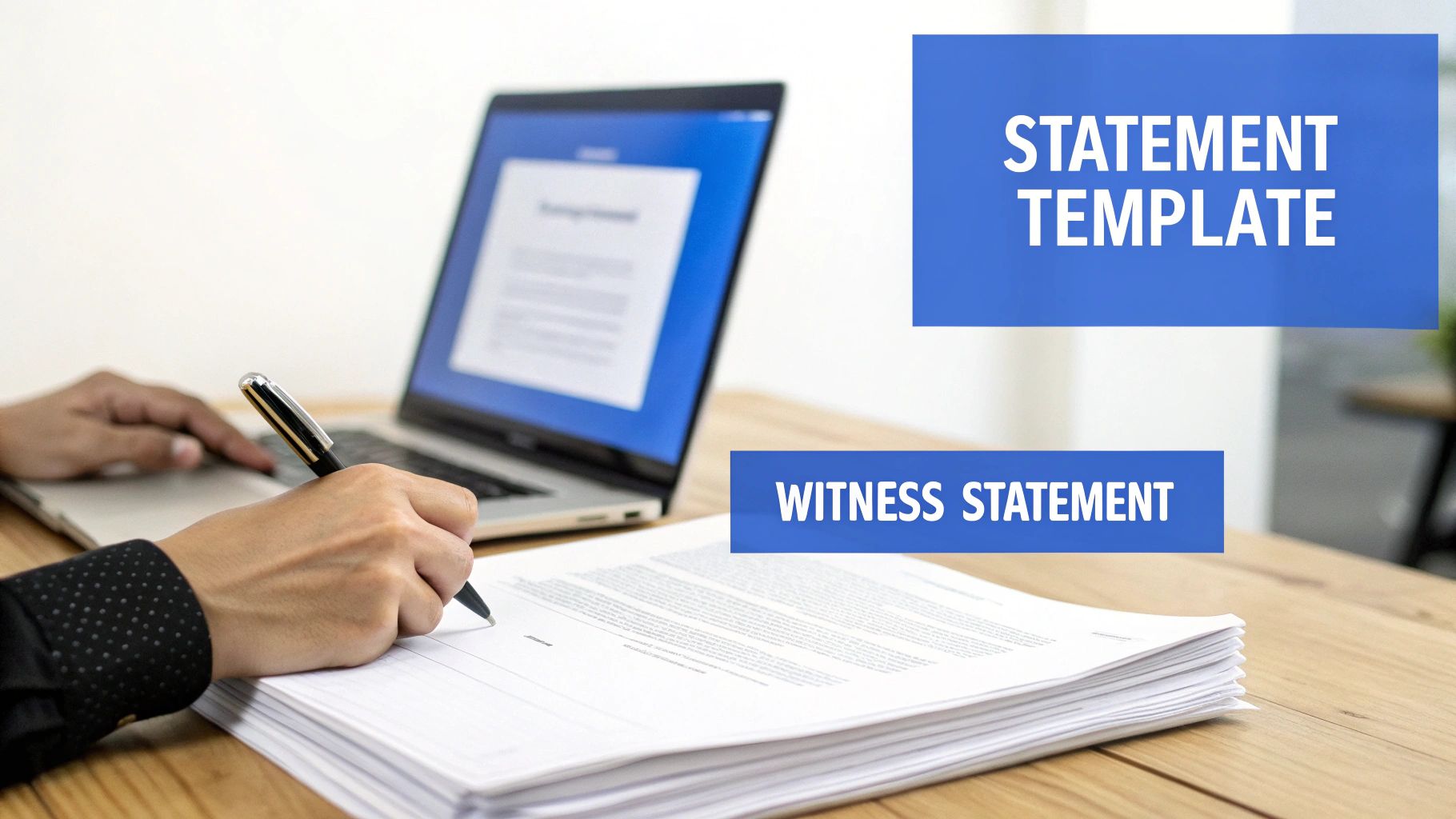 How to Write a Witness Statement Template That Stands Up in Court
